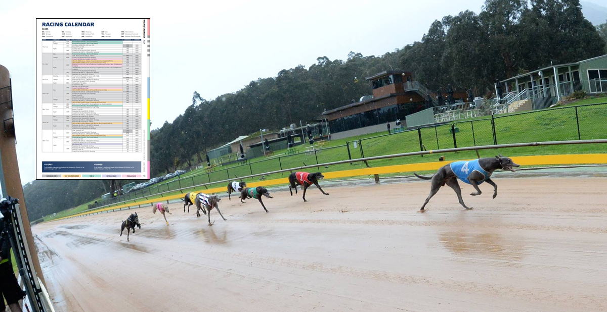 July / August Racing Calendar now available